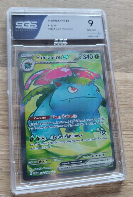 CARTE POKÉMON - 151 FLORIZARRE EX Full Art Alt 182/165 - EV3.5 FR ...