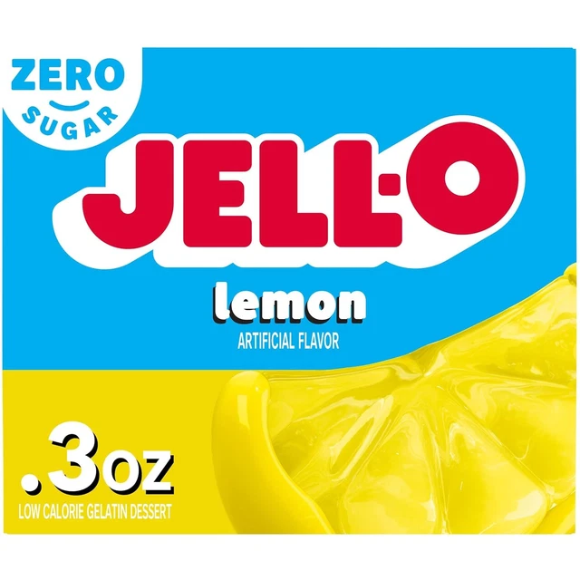 JELL-O JELLO JELL-O Sugar Free Lemon Low Calorie Gelatin Dessert 1 X 8 ...