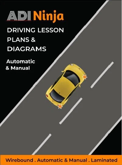 DRIVING LESSON PLAN diagrams for driving instructors AUTO & MANUAL £72. ...