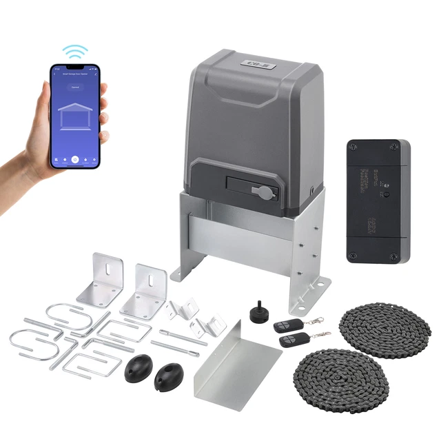 CO-Z 4400LBS AUTOMATIC Sliding Gate Opener APP Control Door Operator w ...