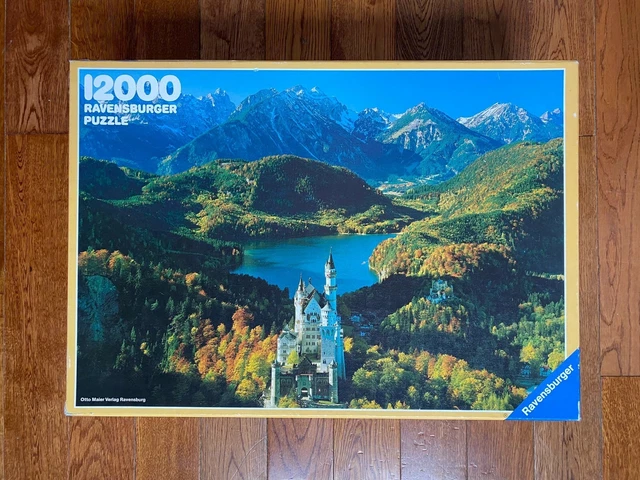 RARE RAVENSBURGER 12000 Neuschwanstein Castle Jigsaw Puzzle 1985 ...
