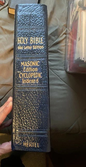 MASONIC EDITION OF "The New Standard Alphabet Index Bible" (King James ...