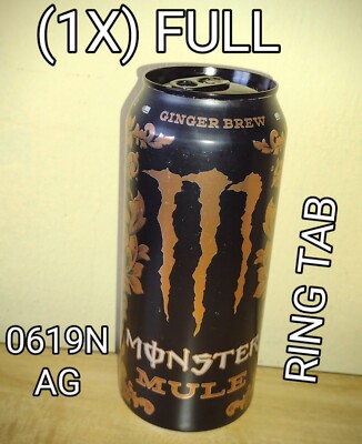 RARE! MONSTER ENERGY DRINK MULE GINGER BREW 0619N AG RING TAB - (1X ...