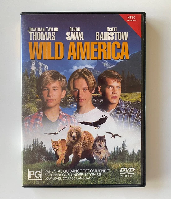 WILD AMERICA DVD Region 4 Jonathan Taylor Thomas Devon Sawa Adventure ...