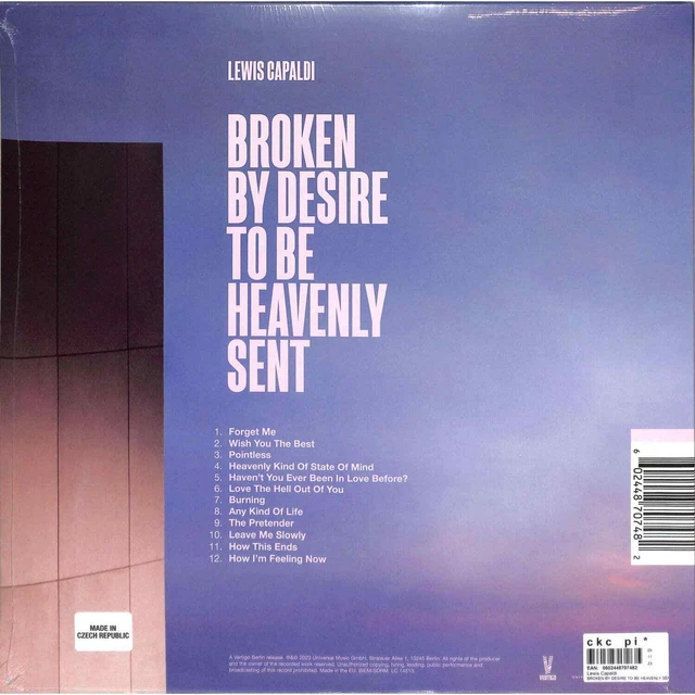 LEWIS CAPALDI / BROKEN BY DESIRE TO BE HEAVENLY SENT (LP) / Vertigo ...