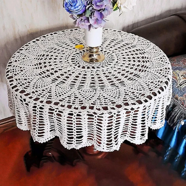 NAPPERON EN DENTELLE au crochet fait main complexe pour accessoires ...