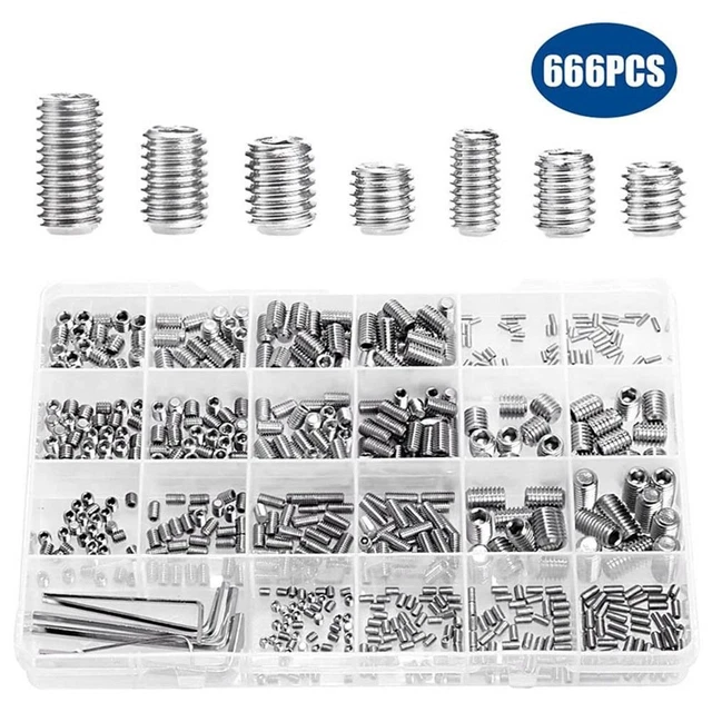 666PCS HEX ALLEN Head Socket Grub Screws for Bathroom Fixtures EUR 19 ...