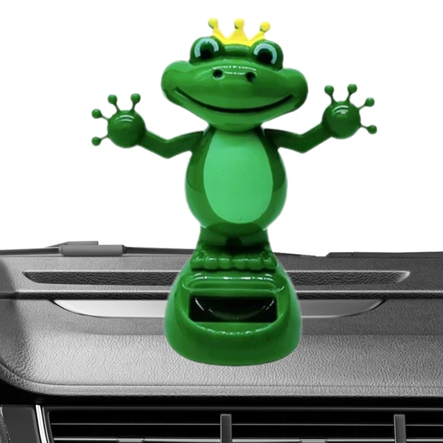 SOLAR POWERED FROG Shaking Hand Doll Car Dashboard Bobblehead Toy £8.99 ...
