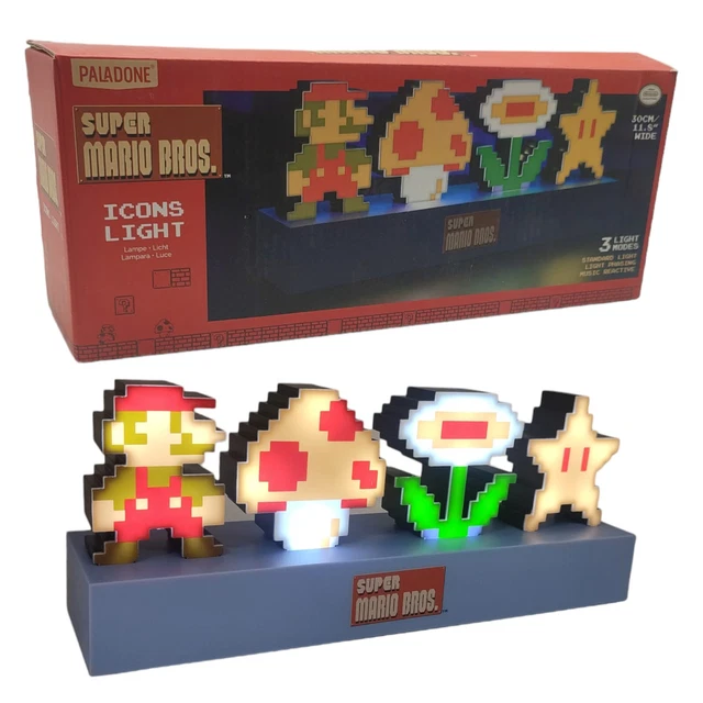 NINTENDO - SUPER Mario Bros. LED Icons Light Lampe 30 cm Paladone NEU ...