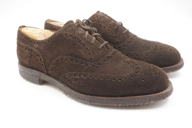 CHURCH´S MEN'S BROGUES Shoes Dark Brown Eu 45 Leather + Shoe Trees X44 ...