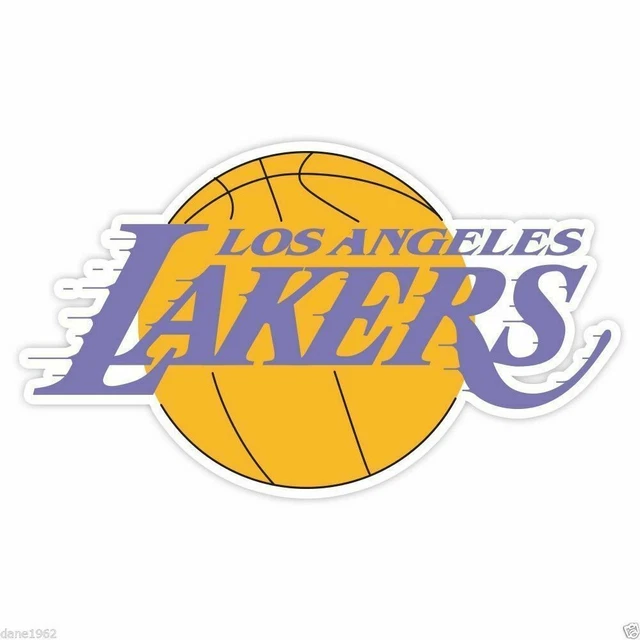 LOS ANGELES LAKERS NBA Logo Basketball Vinyl Sticker for bumper, phone ...