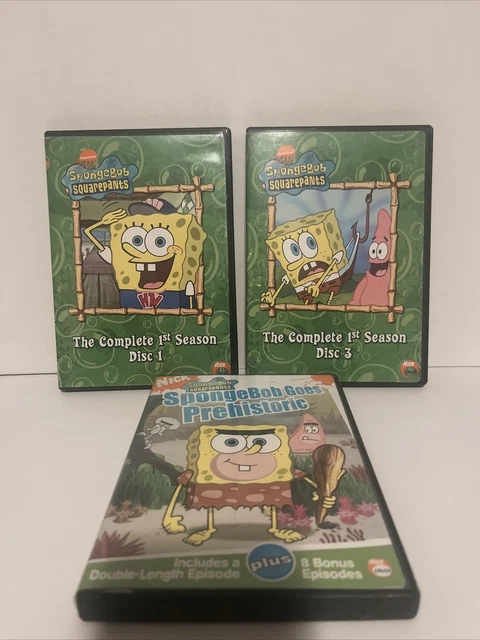 SPONGEBOB SQUAREPANTS COMPLETE First Season 1 DVD Box Set 3 Disc ...