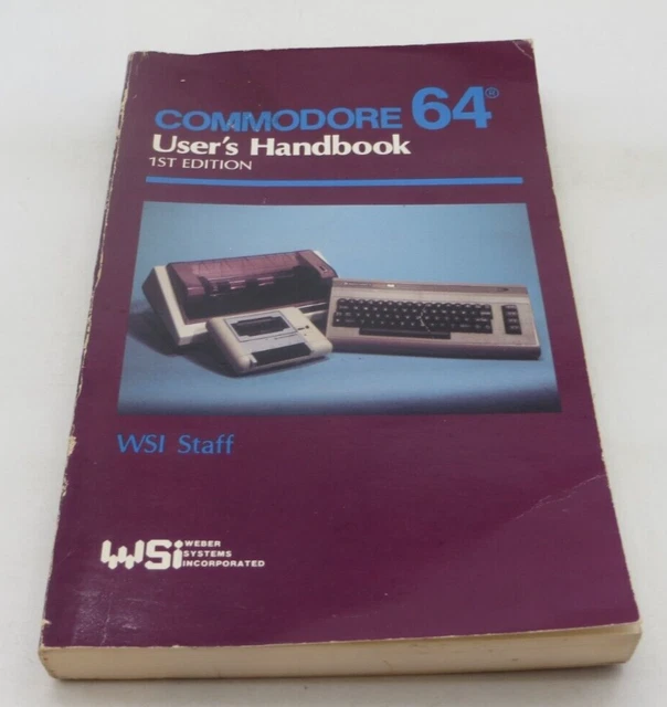 COMMODORE 64 USER'S Handbook 1st Edition by WSI Staff vintage 1983 computer book £15.85 ...