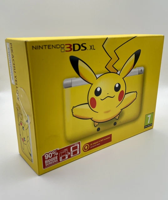 NINTENDO 3DS XL Pokemon Pikachu Edition Yellow Handheld System Boxed ...