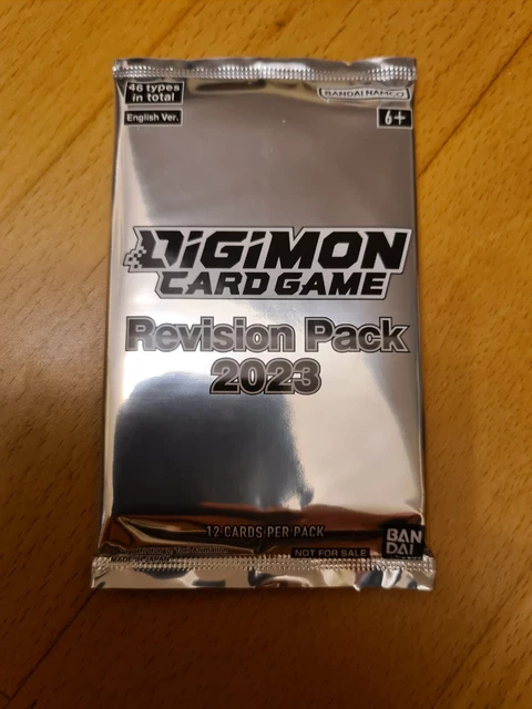 DIGIMON COLLECTIBLE CARD Game Revision Pack 2023 12 Cards Per Pack New ...