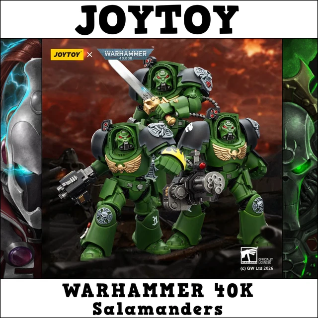 JOYTOY WARHAMMER 40K Salamanders Series Terminators Action Figures 🔵 ...