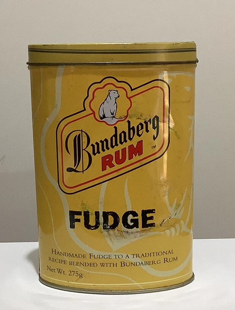 BUNDABERG RUM FUDGE Tin Old Bear Logo, Bundaberg Rum Fudge Tin 2002 ...