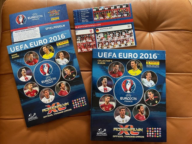 PANINI ADRENALYN XL UEFA EURO 2016 Frankreich HardcoverAlbum KOMPLETT+ ...