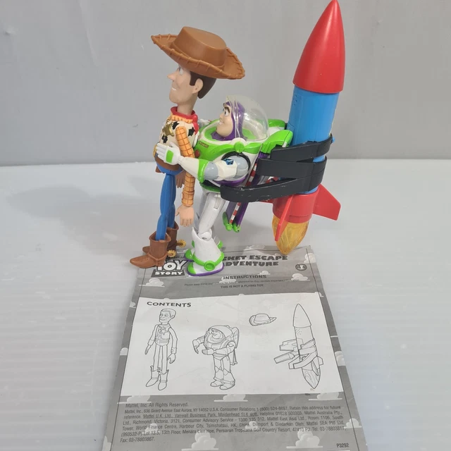 DISNEY PIXAR TOY Story Talking Woody & Buzz Lightyear Rocket Escape ... DISNEY PIXAR TOY Story Talking Woody & Buzz Lightyear Rocket Escape ...
