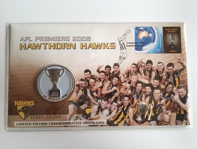 PNC AUSTRALIA 2008 Hawthorn Hawks AFL Premiers Medallion Limited ...