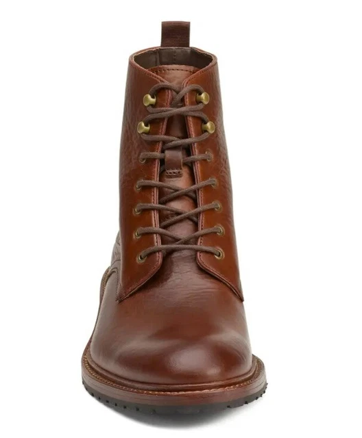 H S TRASK Lance Dress Formal Ankle Tan Brown Leather Formal Business ...