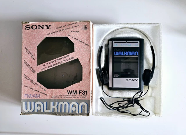 SONY WALKMAN WM-F31 Radio/Cassette player + Sony MDR 010 Headphones ...