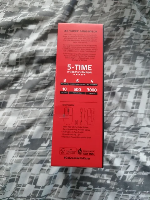 RAZER VIPER V3 Pro Faker Edition Wireless Gaming Mouse £122.94 ...