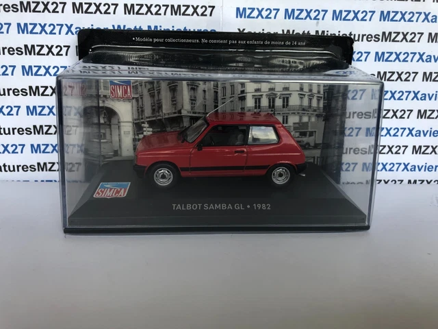 VOITURE TALBOT SAMBA Gl 1982 1/43 Ixo Altaya Les Belles Annees Simca ...