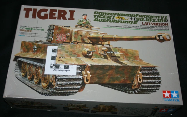 TAMIYA TIGER I Sdkfz.181 Late Maßstab 1:35 Modell Panzer Bausatz 35146 ...