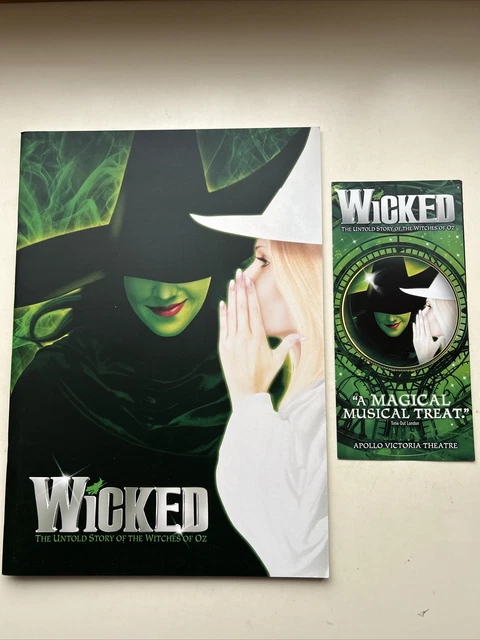 WICKED THE MUSICAL Theatre Programme RACHEL TUCKER GINA BECK MATT ...