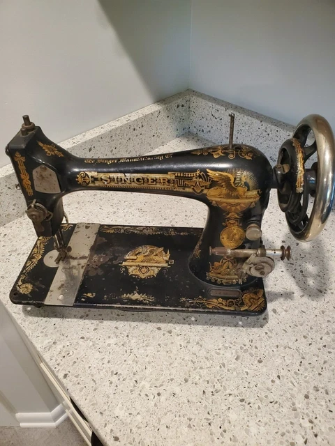 ANTIQUE 1905 SINGER Sphinx Model 127 Sewing Machine $135.00 - PicClick