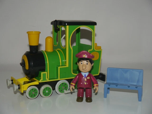 POSTMAN PAT TOYS Large Friction Greendale Rocket & AJ Train Driver ...