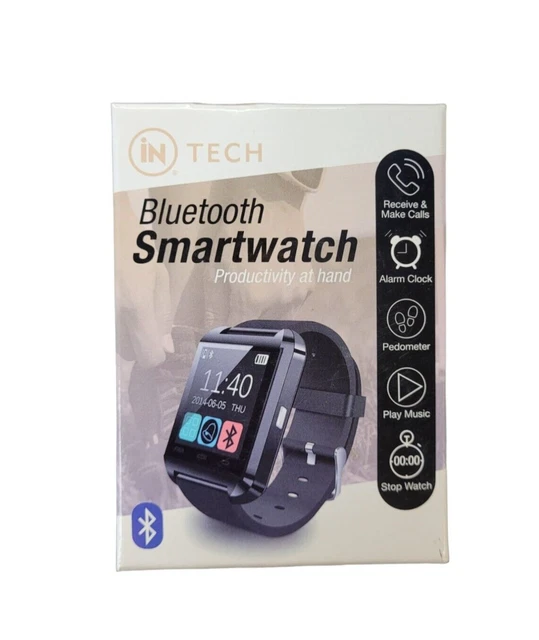 IN TECH BLUETOOTH Smartwatch SW-6023 Black (C30) EUR 7,52 - PicClick IT
