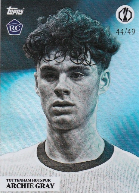 ARCHIE GRAY 2024-25 Topps Simplicidad Blue Foil /49 Rookie RC Tottenham ...