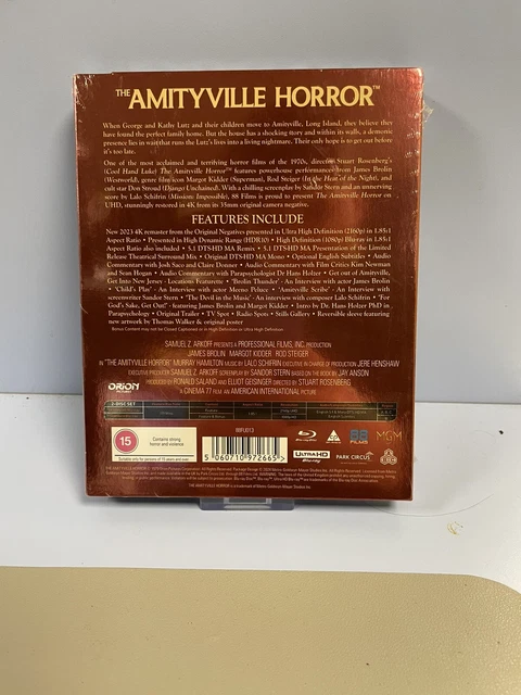 THE AMITYVILLE HORROR [1979] Limited Edition 4K UHD+ BLU RAY All Regions £28.99 - PicClick UK