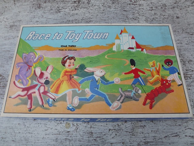 VINTAGE C1960S CHAD Valley Race To Toy Town Box Board Game £8.50 ...