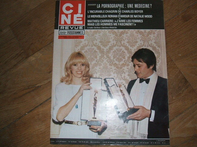 CINE REVUE 1977 ALAIN DELON MIREILLE DARC NATALIE WOOD SYLVIA KRISTEL EUR 6,00 - PicClick FR