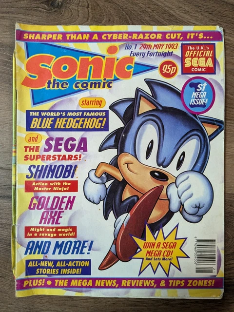 SONIC THE HEDGEHOG UK: Sonic the Comic #1 - Low Grade - 1st App. Of ...