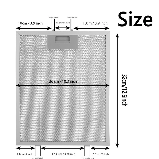 OIL-PROOF KITCHEN EXTRACTOR Fan Filter Range Hood Dust Filter Adults £8 ...