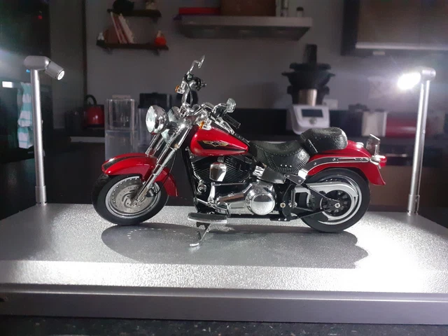 HARLEY DAVIDSON FAT Boy 1/12 Scale Authentic Die Cast Model Replica EUR ...