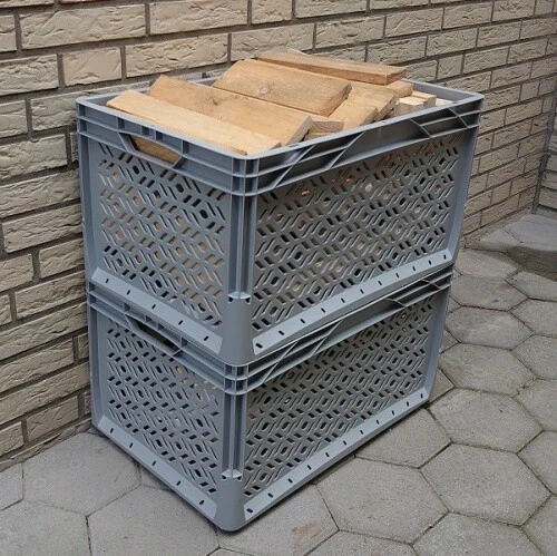 EUROBOX CONTAINER FOR kindling kindling firewood firewood storage £18. ...