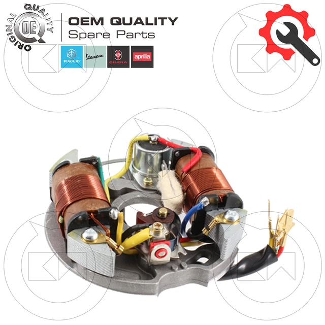 STATOR COMPLET 6 Volt 25W Type Original Pour Piaggio VESPA 50 Spécial ...