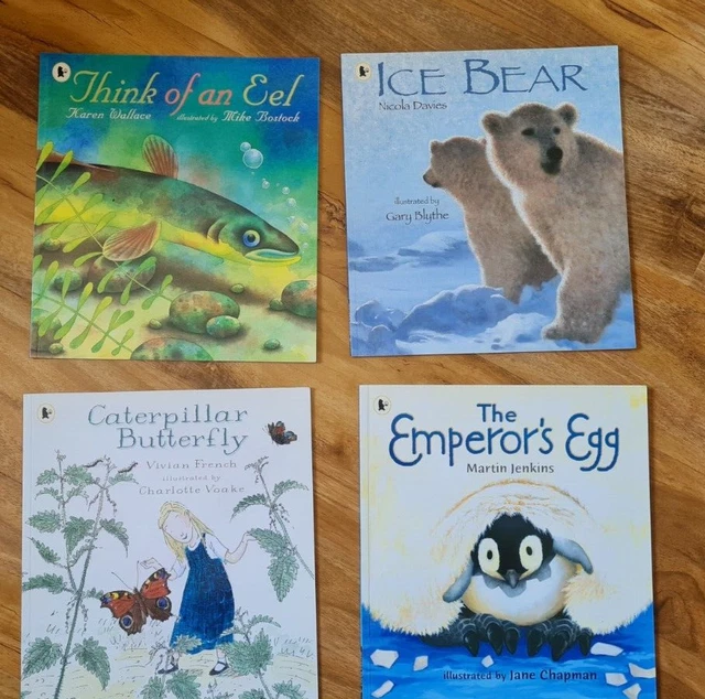 WALKER BOOKS SET of 4 for kids The emperor's Egg Martin Jenkins ice ...