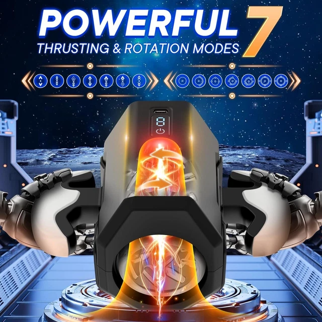 AUTOMATIC MALE MASTURBATOR Cup Rotation Thrusting Stroker Double Ended ...