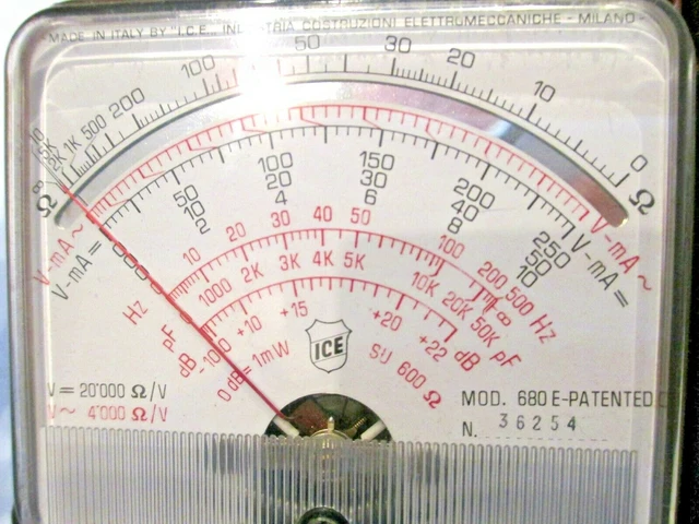 SUPERTESTER 680E ICE Milano Multimetro analogico n.36254 EUR 38,00 ...