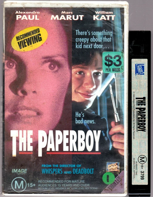 RARE VHS THE PAPERBOY Big Box Ex-Rental Video Tape Alexandra Paul $5.00 ...