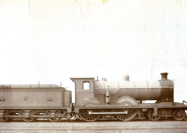 OFFICIAL PHOTO NORTH British Railway 4-4-0 locomotive No 898 SIR WALTER ...