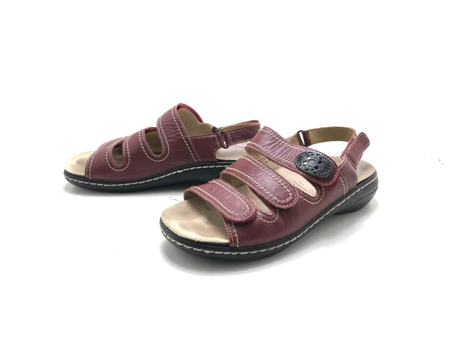 MEDICUS DAMEN SANDALE Sandalette Pantolette Rot Gr. 38,5 (UK 5,5) EUR ...