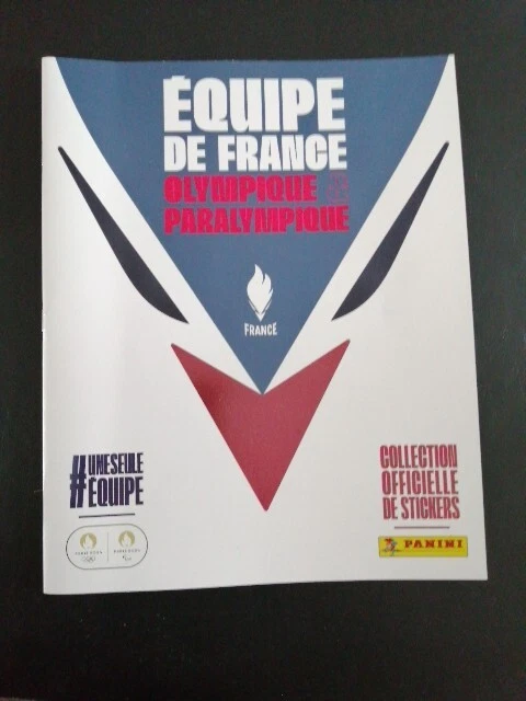 ALBUM VIDE PANINI Equipe de France Olympique & Paralympique J.O. PARIS ...