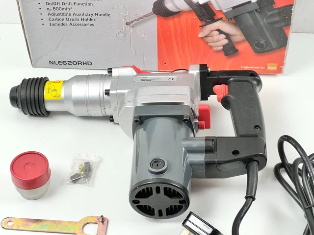 HEAVY DUTY ROTARY Hammer Drill SDS Chuck 620W Pro Power Tool NLE620RHD ...